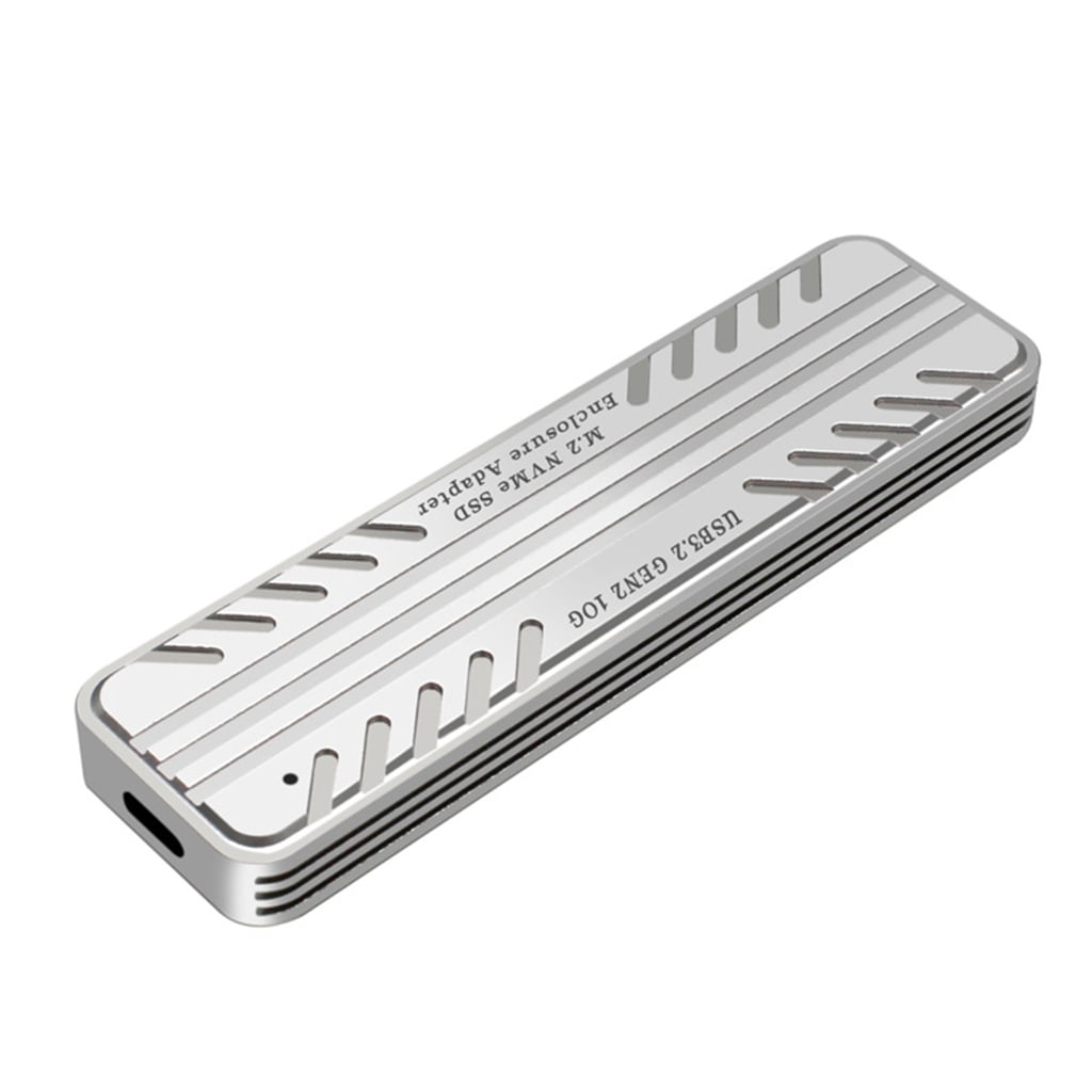 ROCKROK M2 NVME protocol SSD Box 10Gbps Mobile Hard Disk Enclosure Box JMS583 Control - Walmart.com