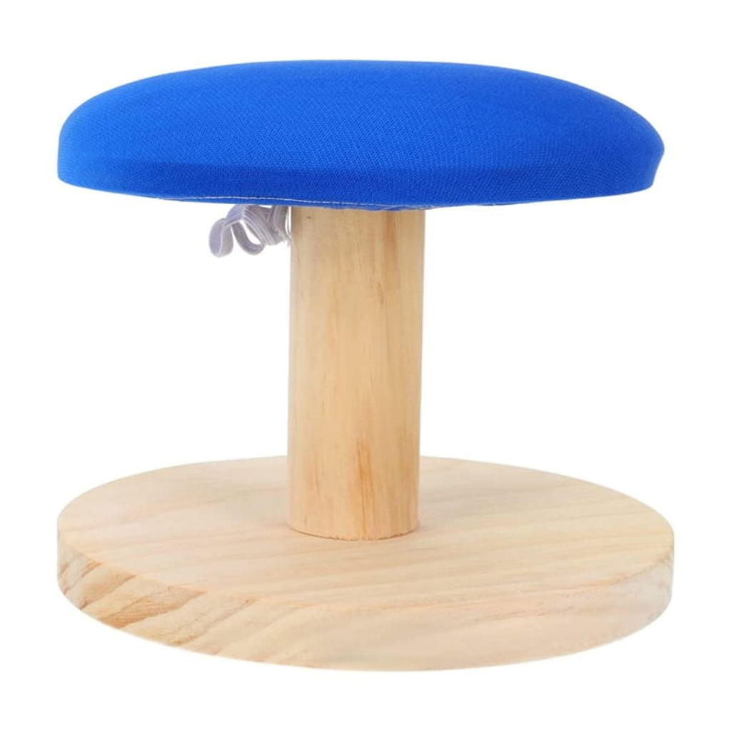ROCKROK Mini Round Ironing Stool Solid Wood Auxiliary Tool Small Table ...
