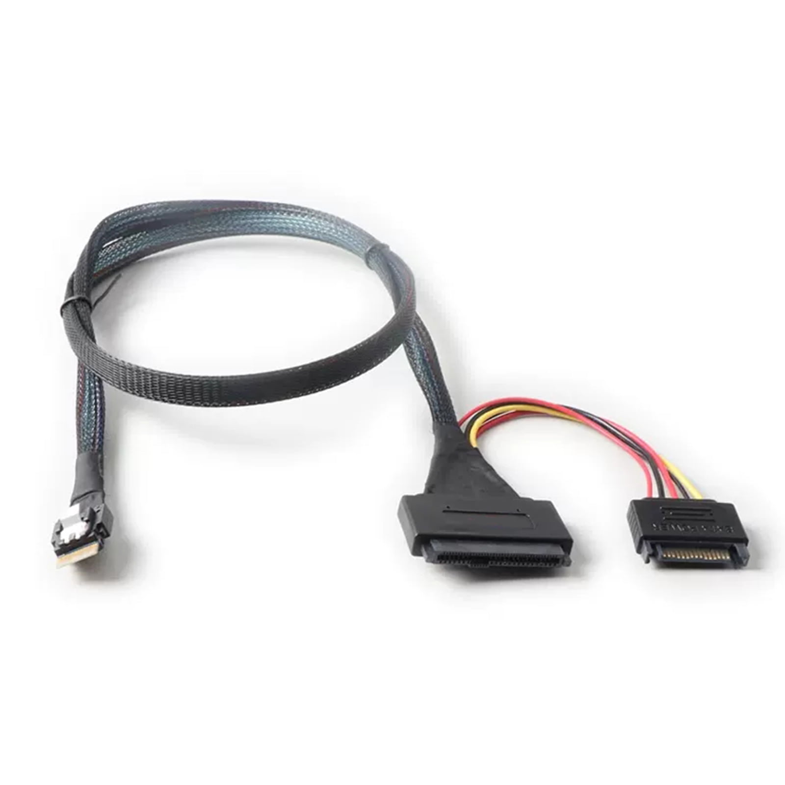 ROCKROK PCIe4.0 SFF-8654 4i Male to SFF 8639 U.2 Hard Disk Cable with ...