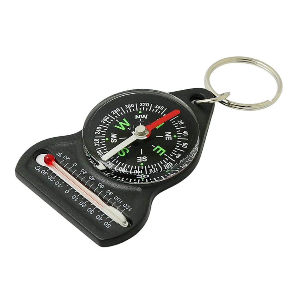 ROCKROK Portable Keychain Compassing Thermometer Pointing Guide for ...