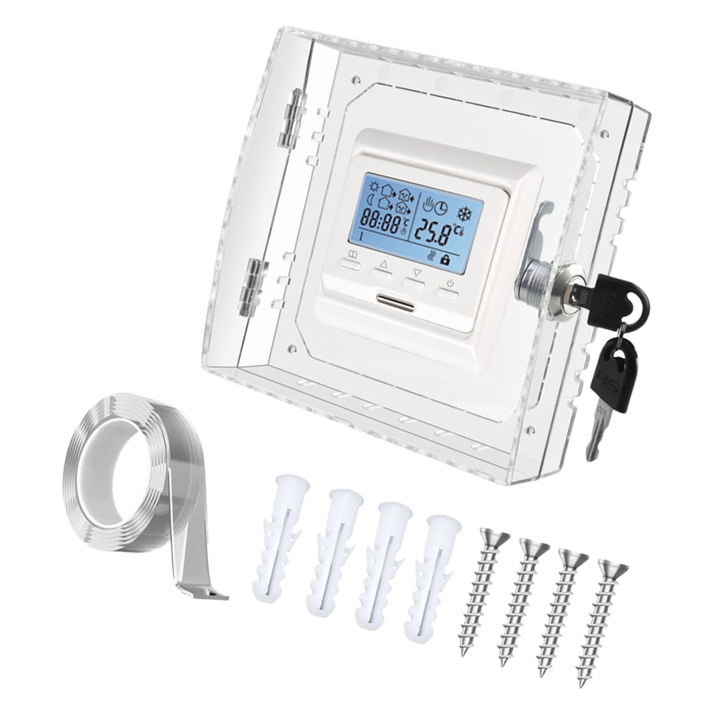 ROCKROK Protective Thermostat Lock Box with Key Set for Offices Schools ...