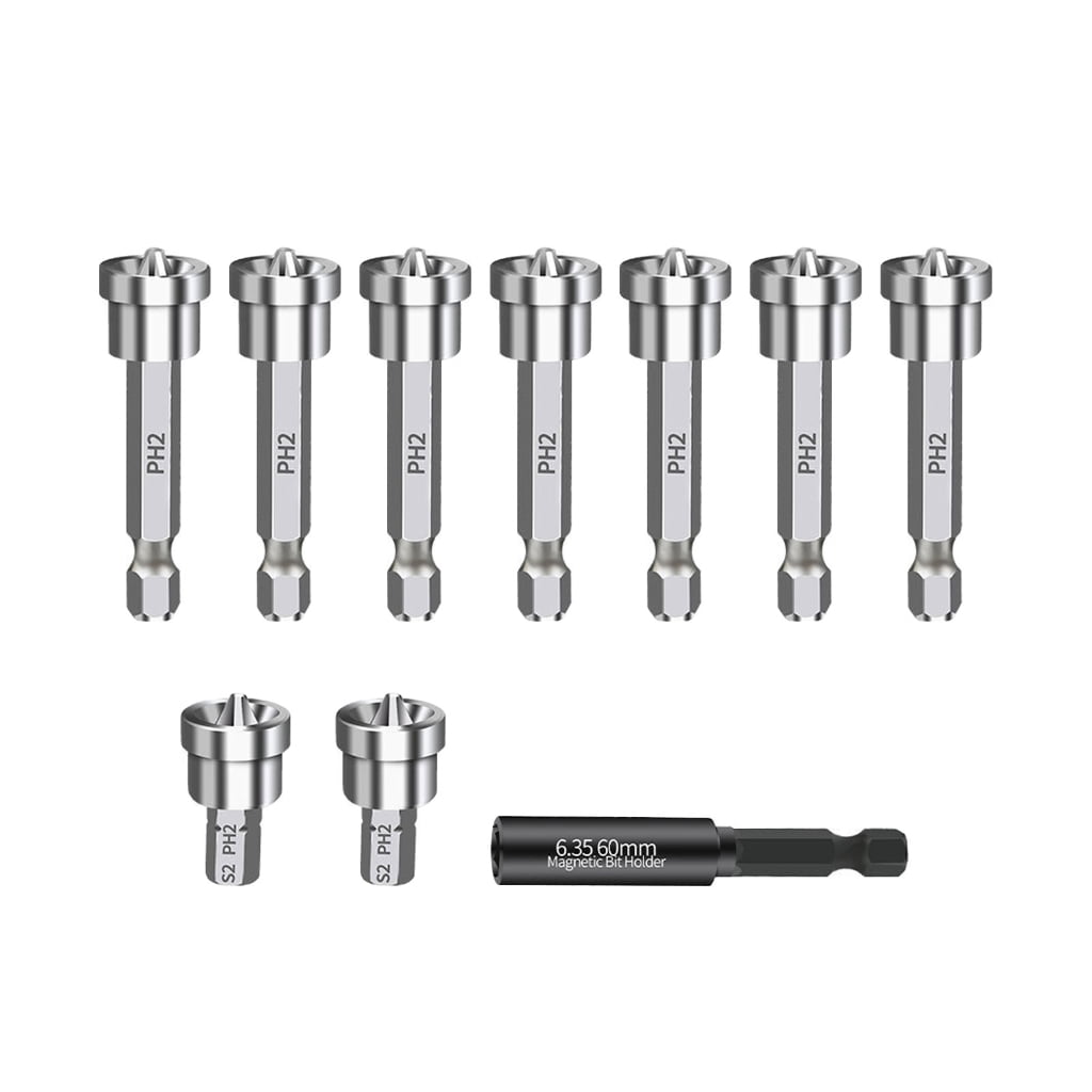 ROCKROK Set of 10 Screwdriver Attachments Bits Perfect for Woodworking ...