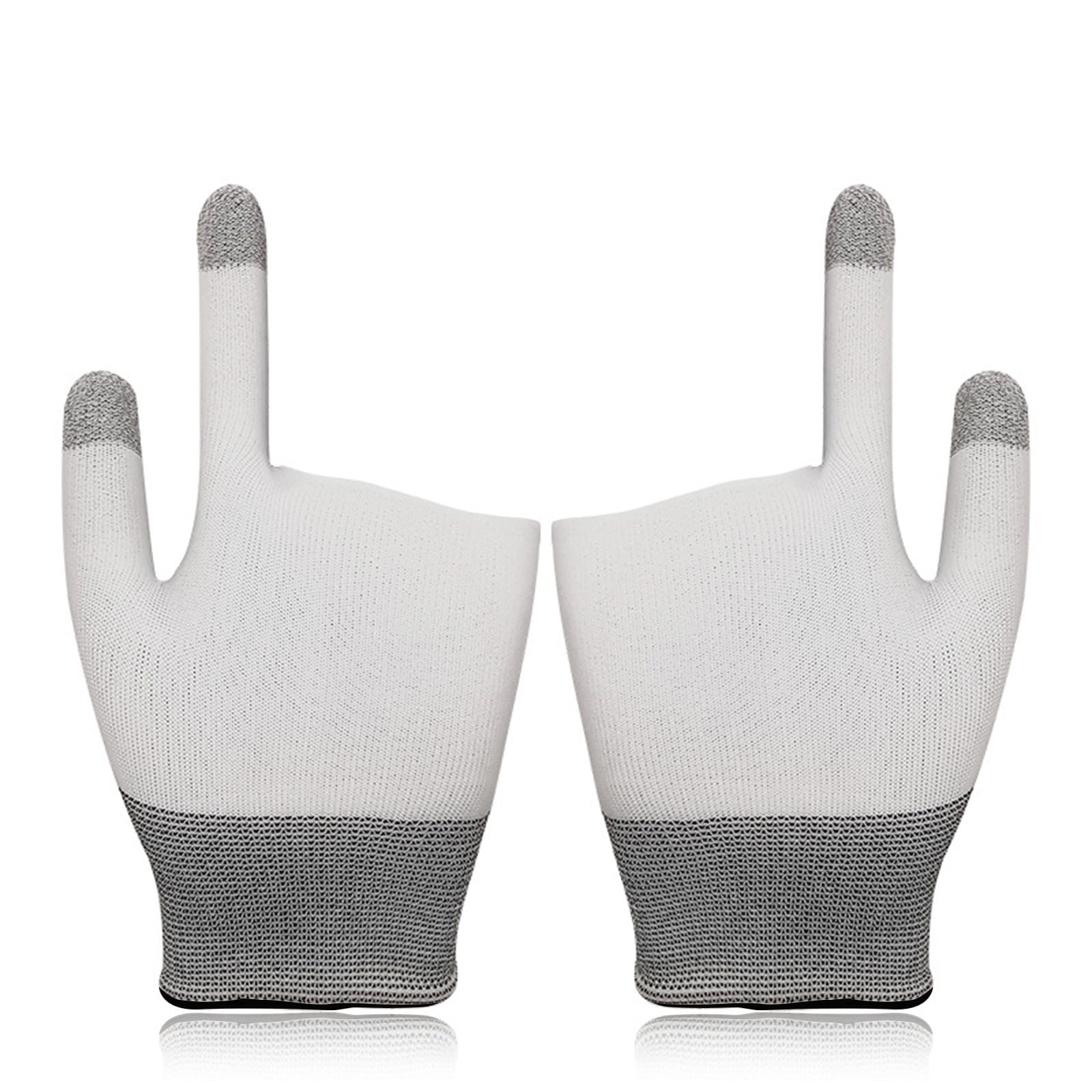 ROCKROK Two-finger Gaming Finger Sleeves Mobile Game Gloves Sweat-proof ...