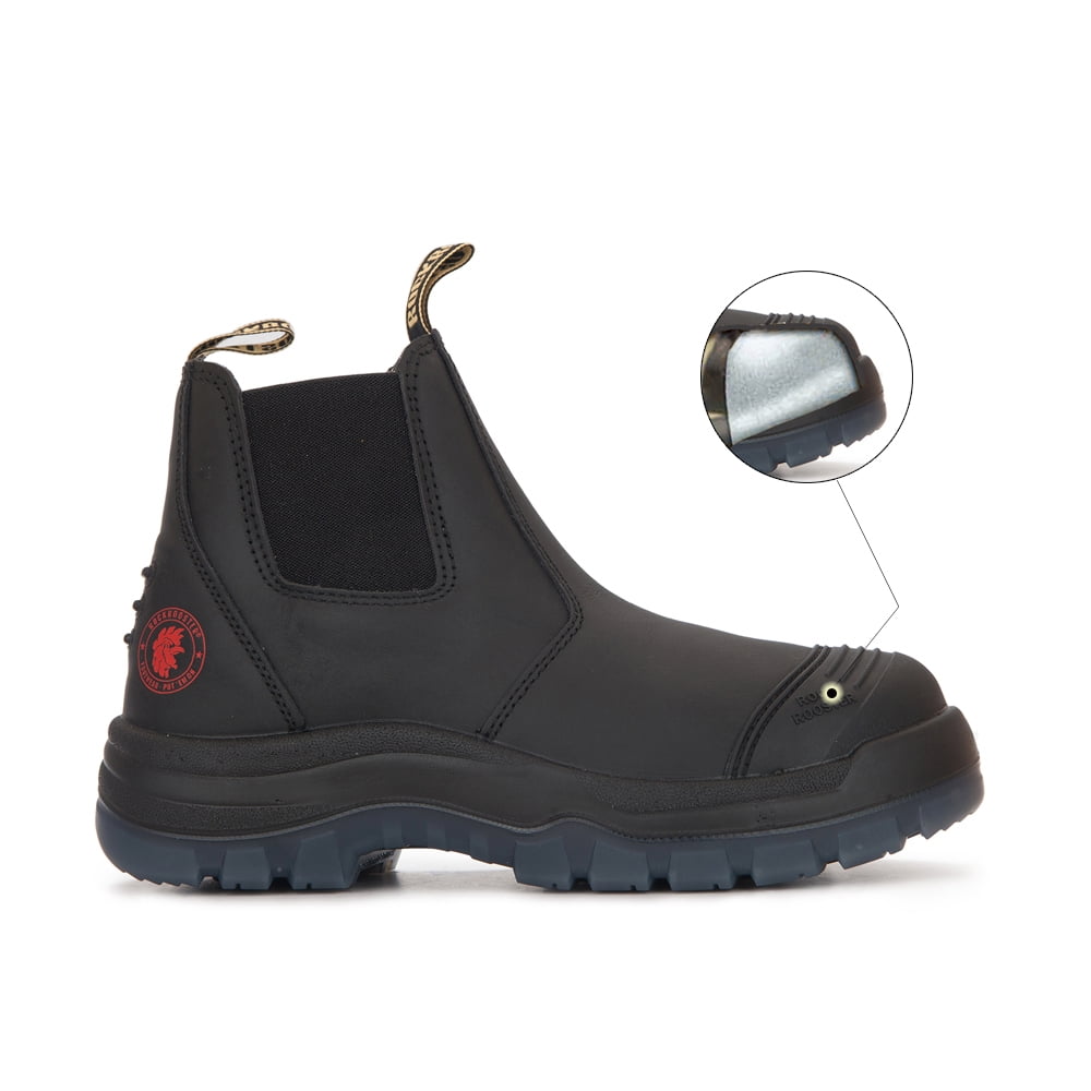 ROCKROOSTER 6" Work Boots for Men, Bakken Non Slip Steel Toe TPU ...