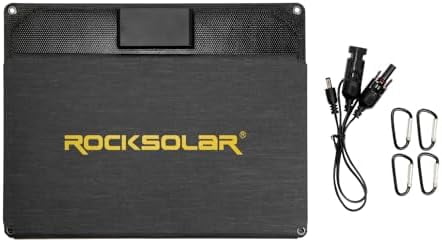 ROCKSOLAR 30 Watt Foldable Solar Panel Kit - Monocrystalline Cell Solar ...