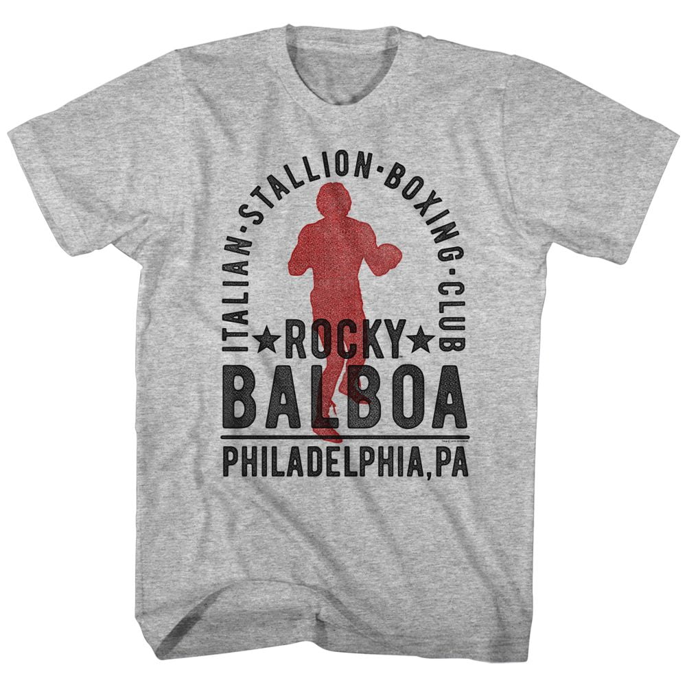 Rocky Balboa Boxing Club Gray Heather Adult T Shirt 6Xl Walmart