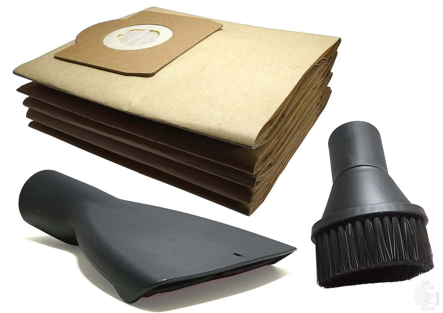 RODAK Vacuum Cleaner Accessory Kit Set Of 5 Dust Bags Upholstery Nozzle ...
