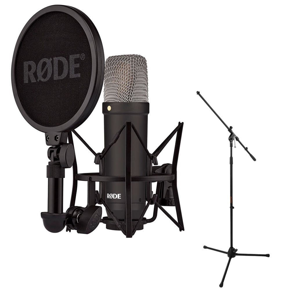 RODE NT1 Signature Series Large-Diaphragm Condenser Microphone (Black ...