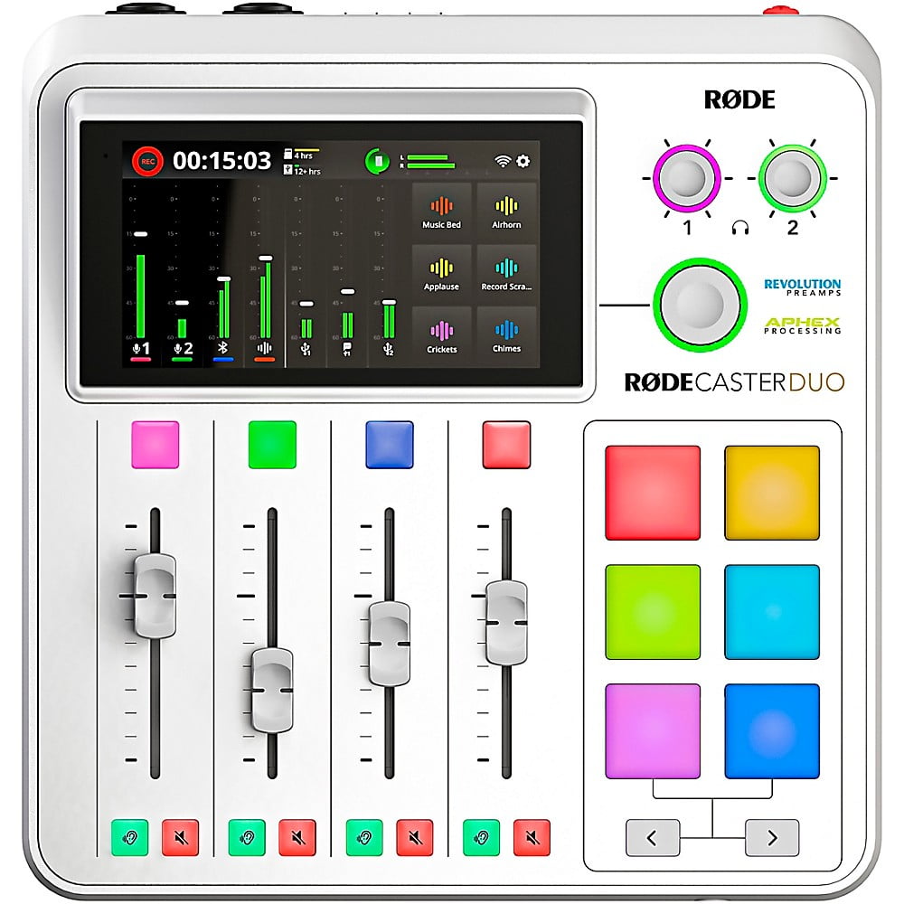 RODE RODECaster Duo Integrated Audio Production Studio (White ...