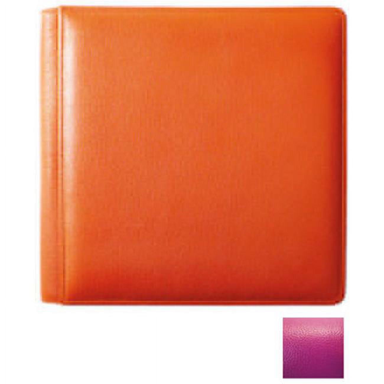 RODEO Magenta pebble-grain 106 scrapbook album br features soft leather ...