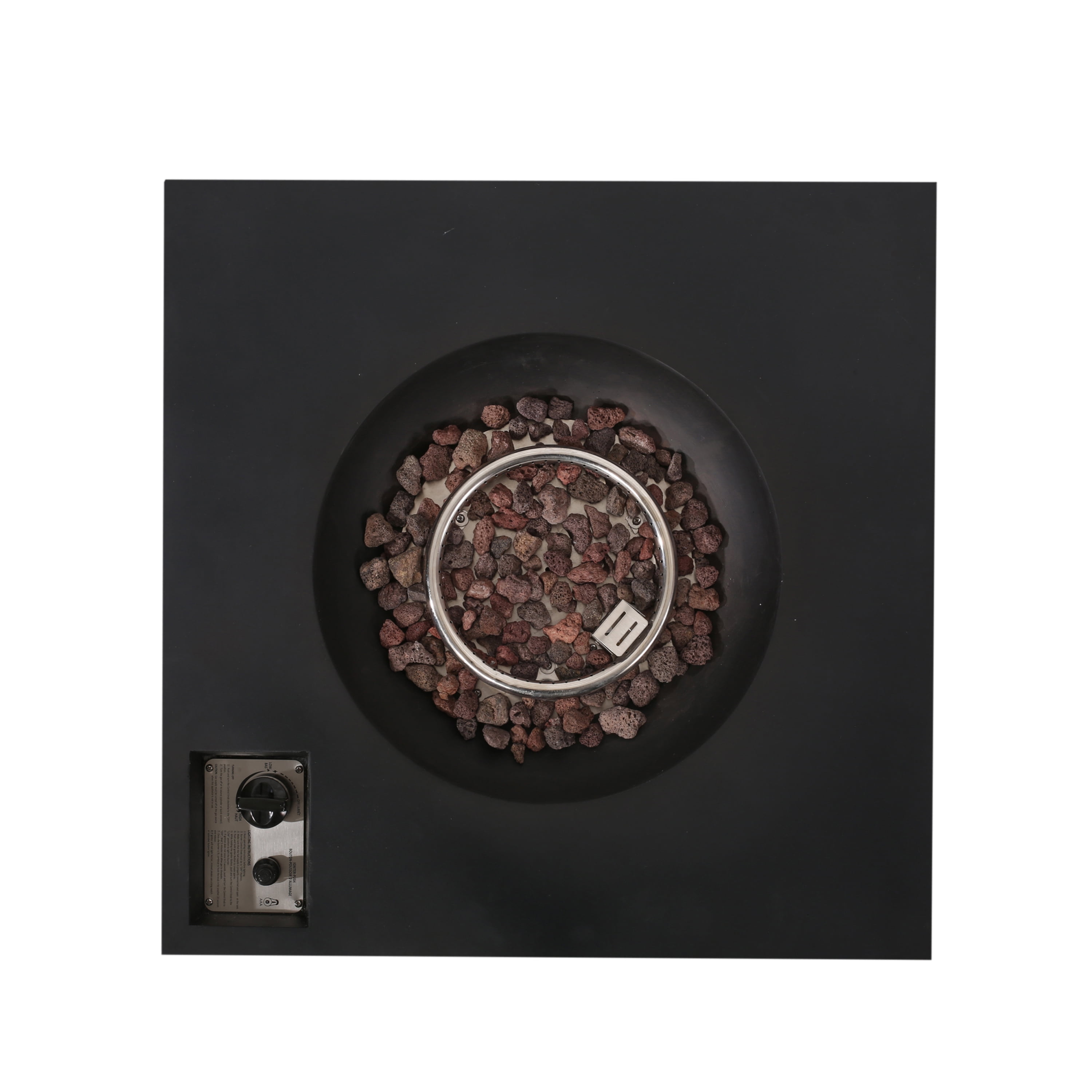 RODEO SQUARE MGO FIRE PIT TOP 40,000BTU TANK INSIDE - Walmart.com