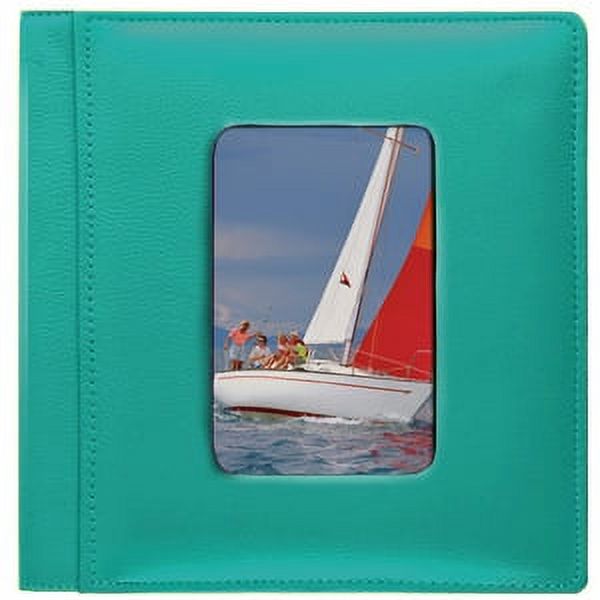 RODEO TURQUOISE pebble grain leather 169 window 2-up album by Raika - 4x6 - Walmart.com