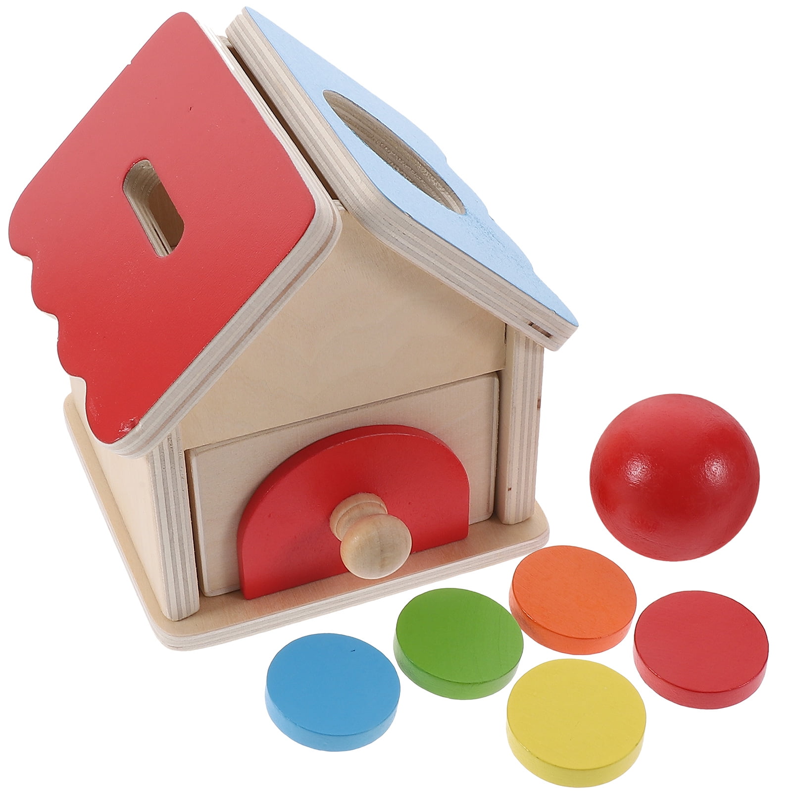 RODSHAKE 1 Set Box Toy Drawer House Shaped Ball Coin Sorting Box ...