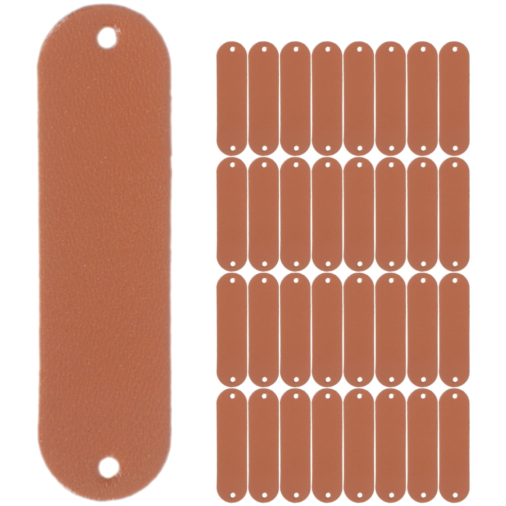 RODSHAKE 100Pcs Blank DIY Crochet Blank Synthetic Leather Tags Clothing ...