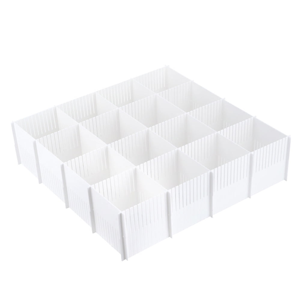 HONMEET White Plastic Drawer Divider Boards for Compartments ...