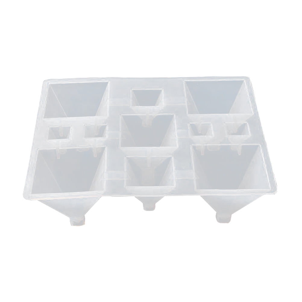RODSHAKE 11 Grid Pyramid Silicone Mould Pyramid Resin Mold DIY Pyramid ...