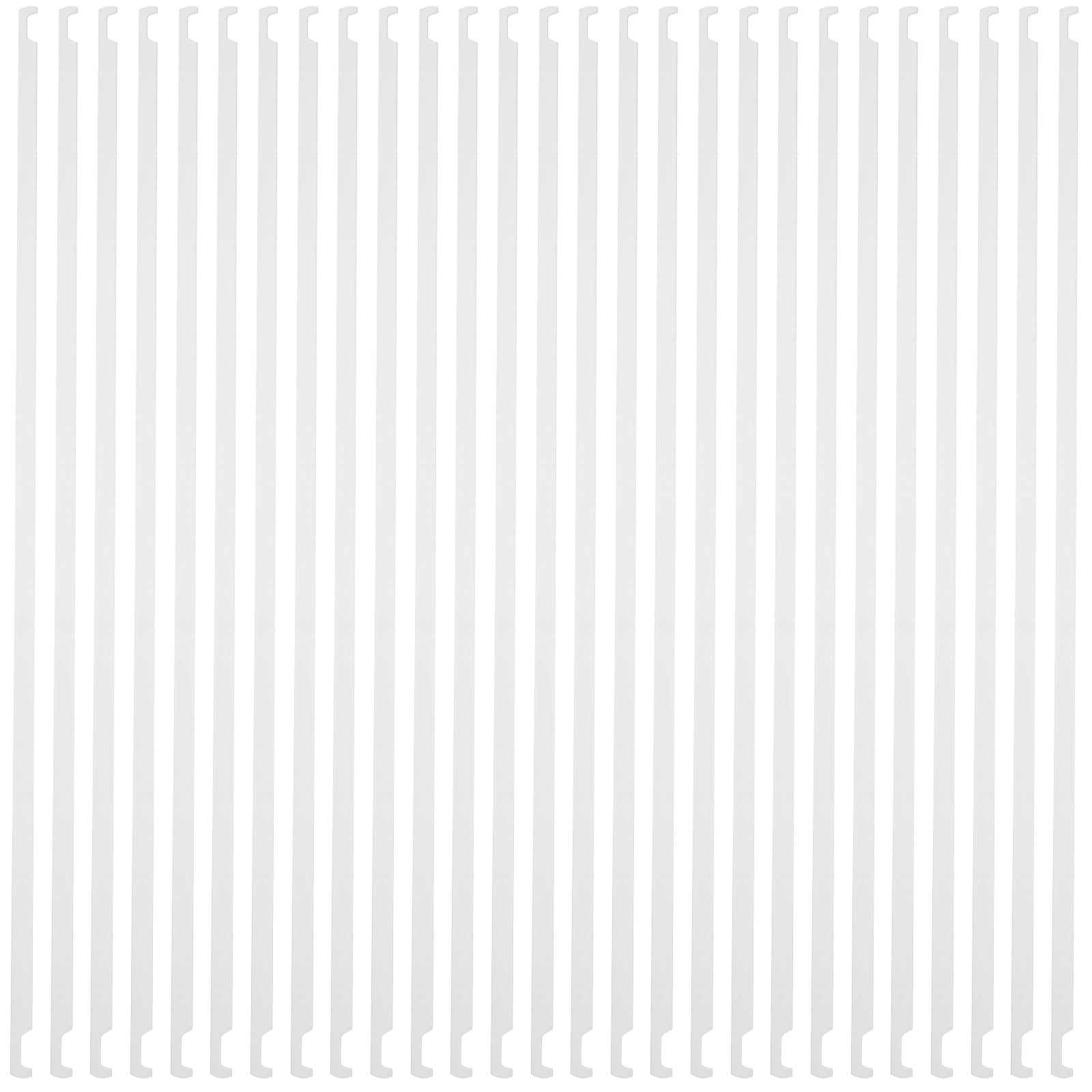 HONMEET Rodshake 25pcs White Metal File Bars for Office and Home ...