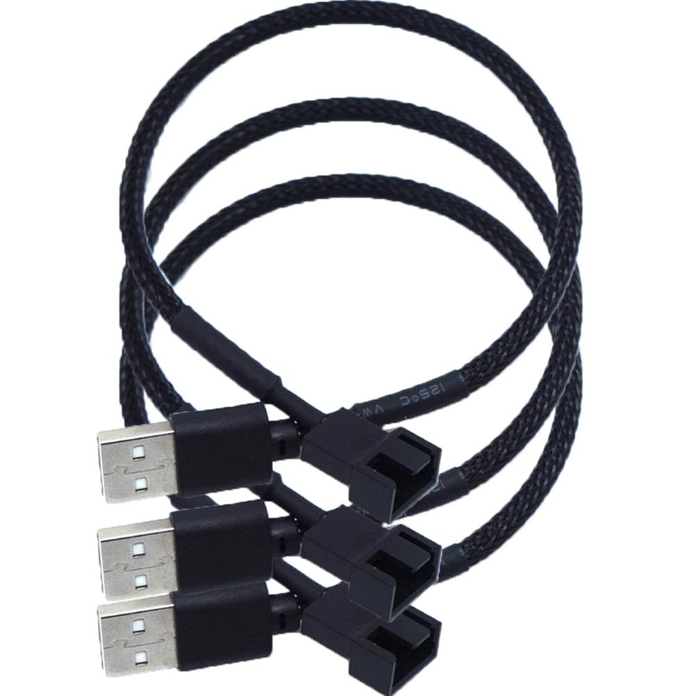 HONMEET PC Fan Power Adapter Cable 3Set USB to - Walmart.com