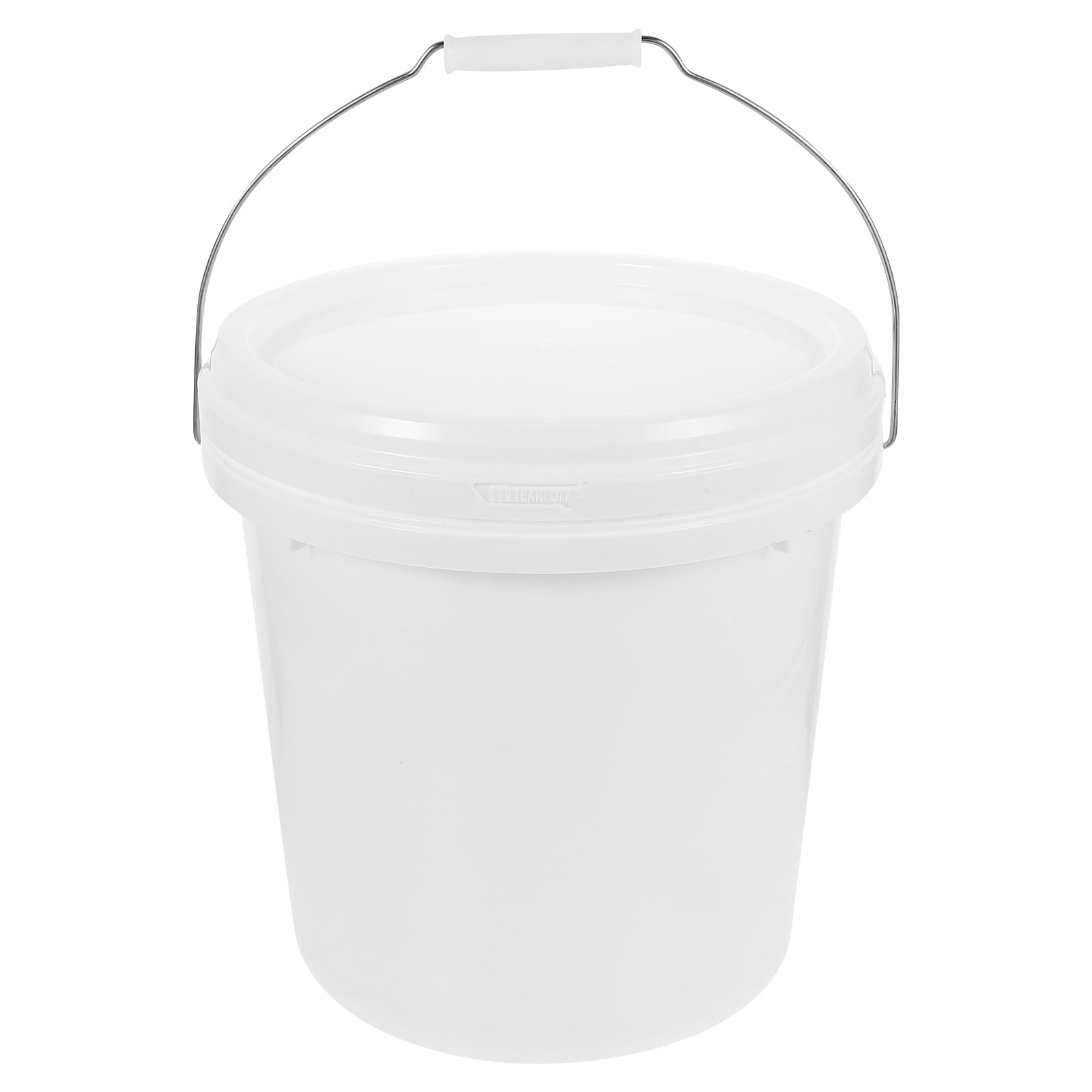 HONMEET Gallon Buckets Storage Bucket White Hdpe 1Pcs 28.5X28Cm ...