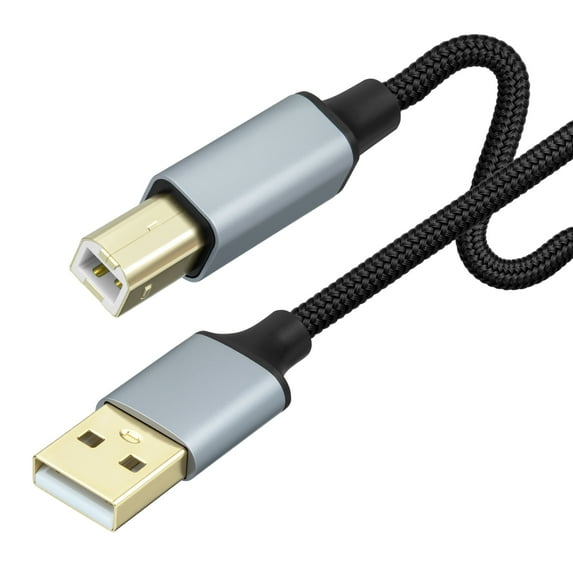 ROFICORD Printer Cable 10ft, USB-A to USB-B Cable, High Speed Nylon ...