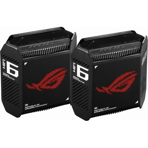ROG Rapture GT6 (2PK) AX10000 Tri-Band WiFi 6 Gaming Mesh System ...