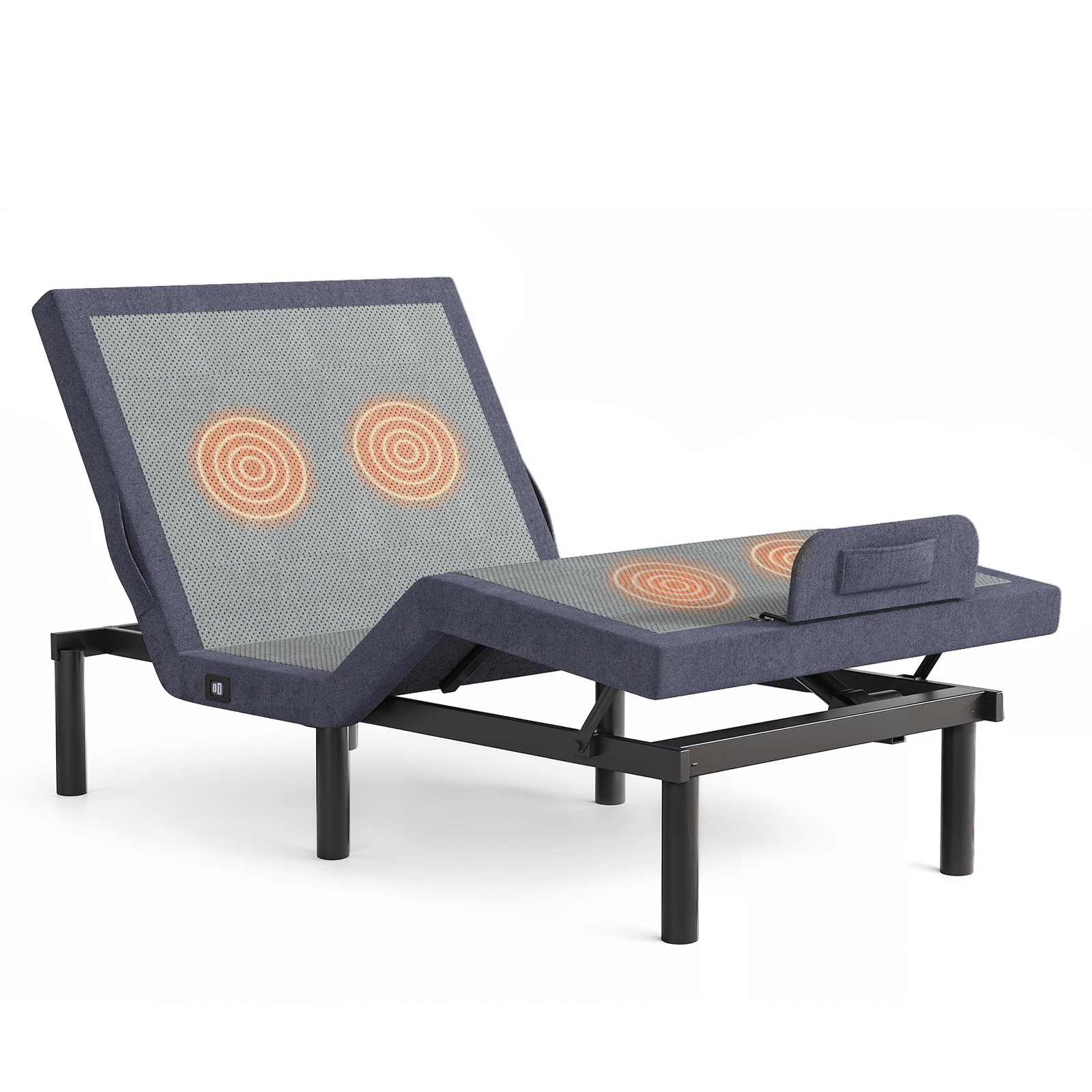 ROGALIS Twin Size Ergonomic Electric Adjustable Bed Base Frame with ...