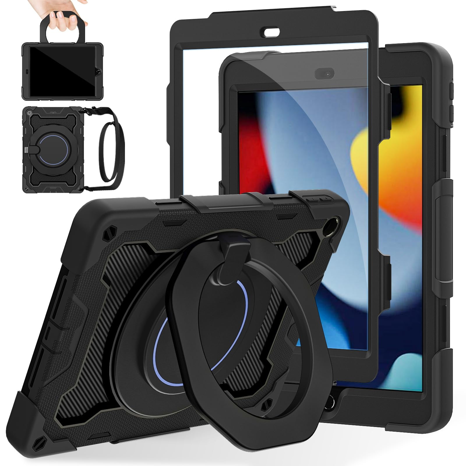 ROISKIN for iPad 10.2 Case 9th 8th 7th Generation with Screen Protector ...