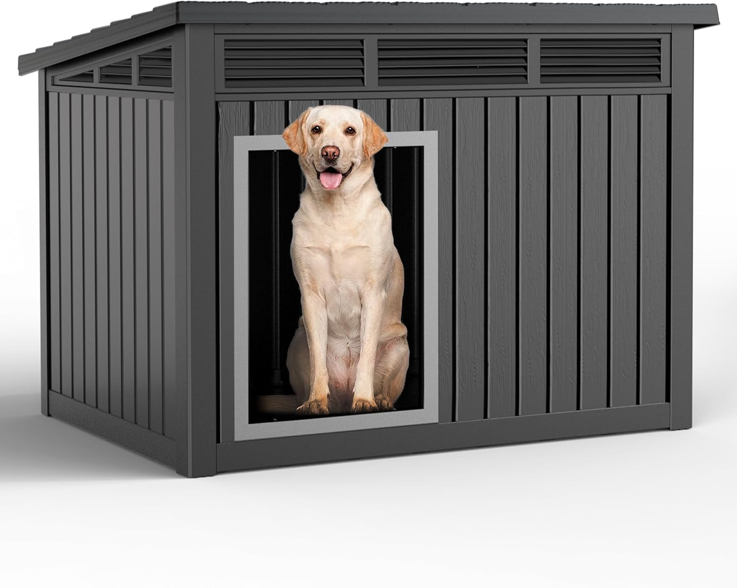 ROJIK Large Dog House Outdoor Indoor Weatherproof with Removable Roof ...