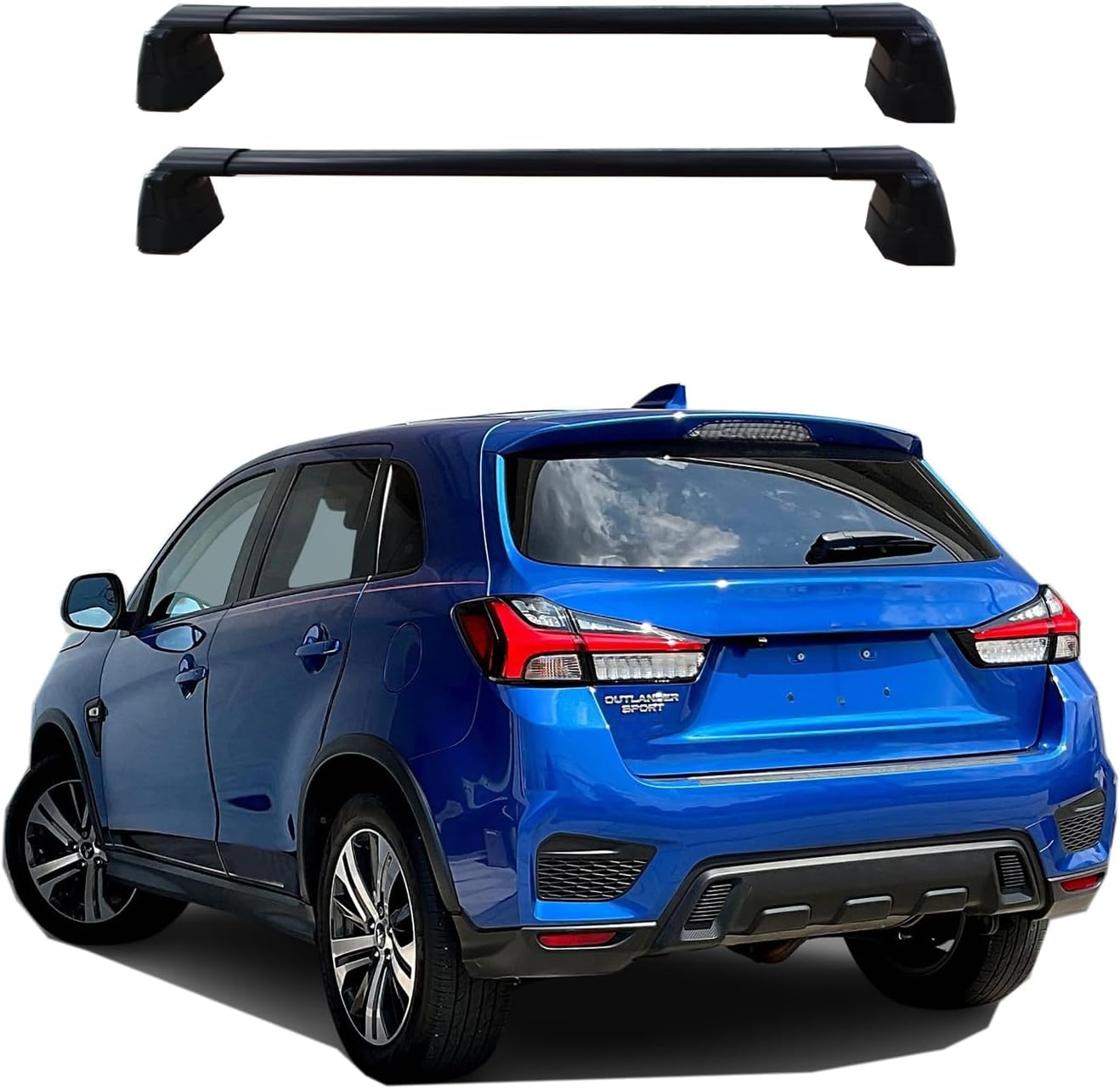 OMAC Lockable Roof Rack Cross Bars Carrier for Mitsubishi Outlander ...