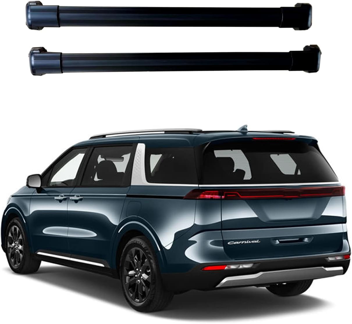 ROKIOTOEX Cobra Roof Rack Crossbars Fit for 2022-2025 Kia Grand Carnival Raised Side Rails ...