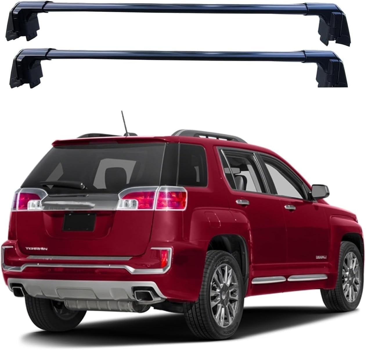 ROKIOTOEX Cougar Roof Rack Crossbars Fit for Terrain 2010-2017 Silver ...
