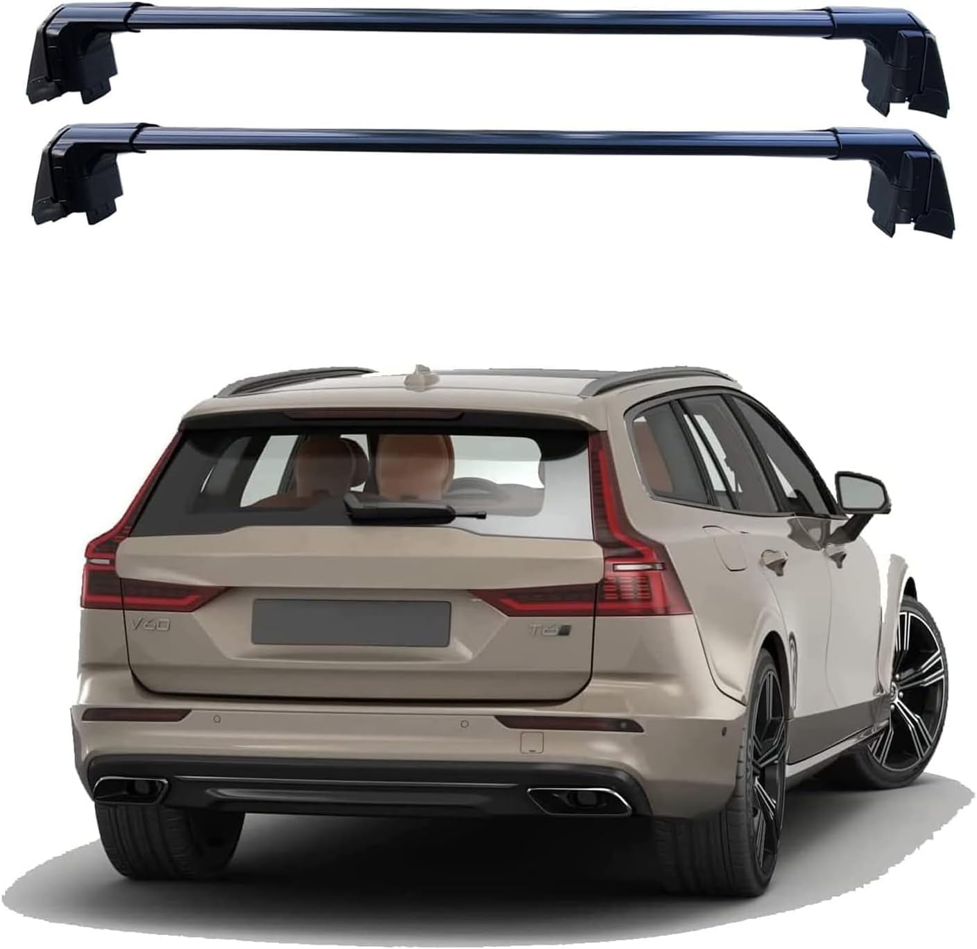 ROKIOTOEX Coyote Roof Rack Crossbars for 2011-2026 V60 Black Crossbars ...