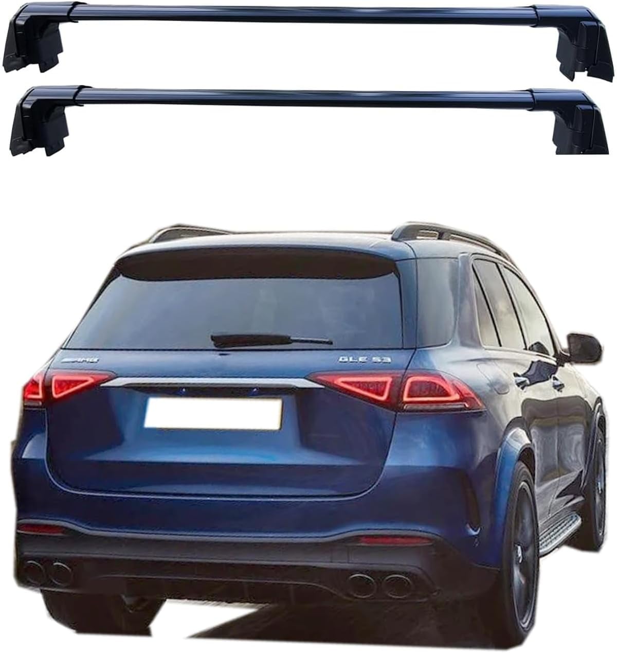 ROKIOTOEX Coyote Roof Rack Crossbars for 2019-2025 GLE W167 Black ...