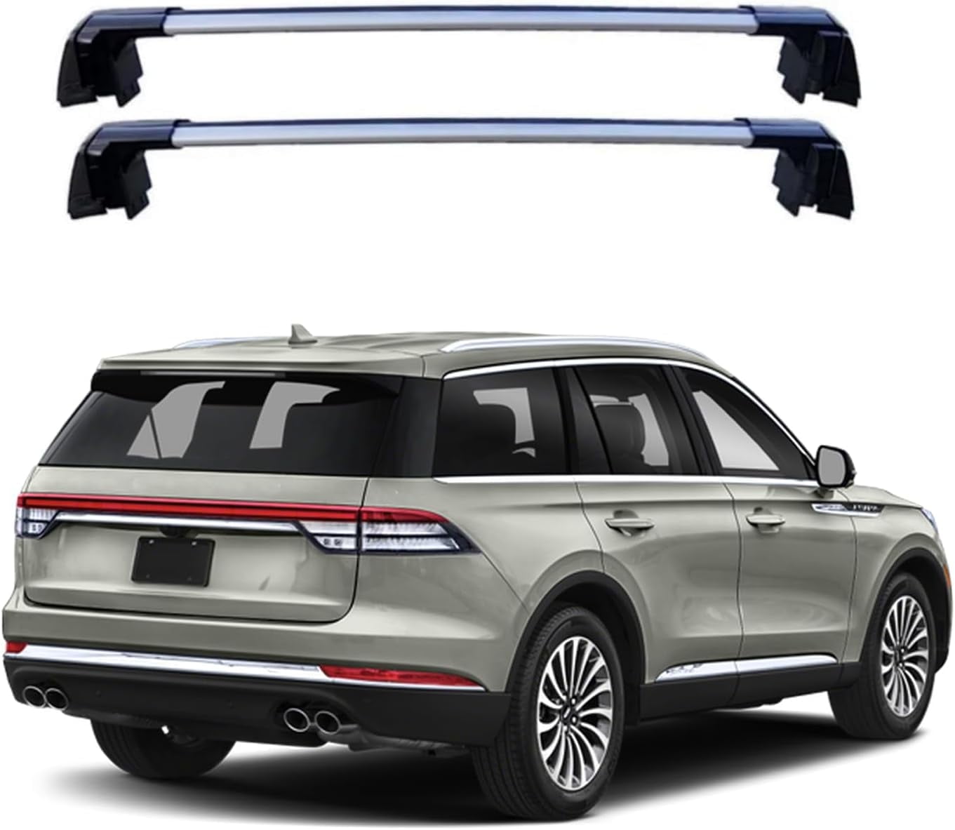 ROKIOTOEX Coyote Roof Rack Crossbars for 2020-2025 Aviator Silver ...