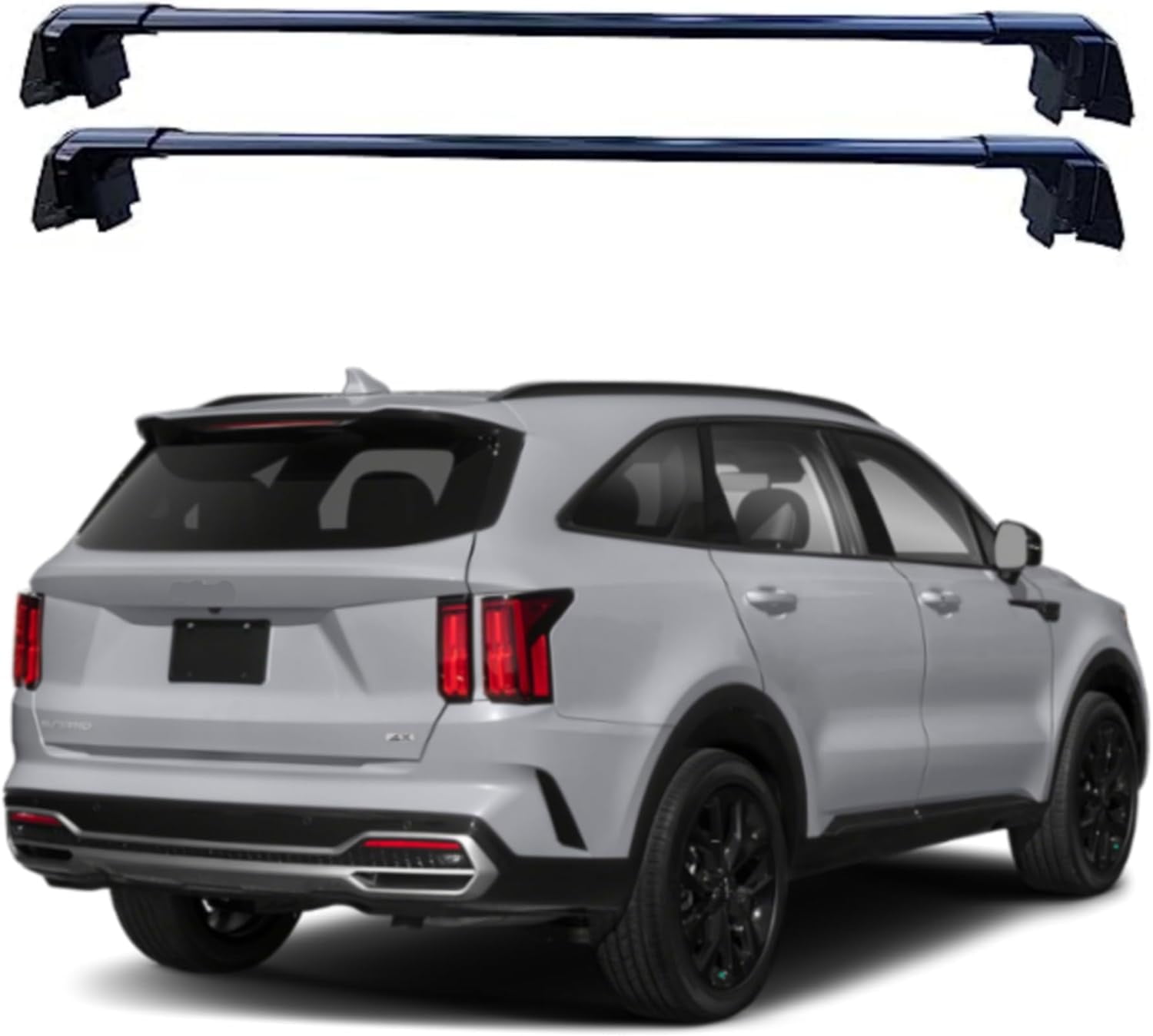 ROKIOTOEX Coyote Roof Rack Crossbars Fit for 2021-2024 KI-A Sorento Hybrid Flush Side Rails ...