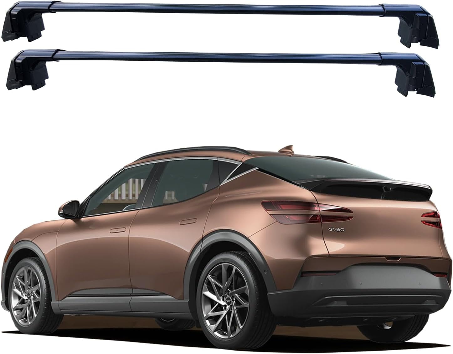 ROKIOTOEX Coyote Roof Rack Crossbars Fit for 2023 2025 Genesis GV60 Flush Side Rails, Lockable ...