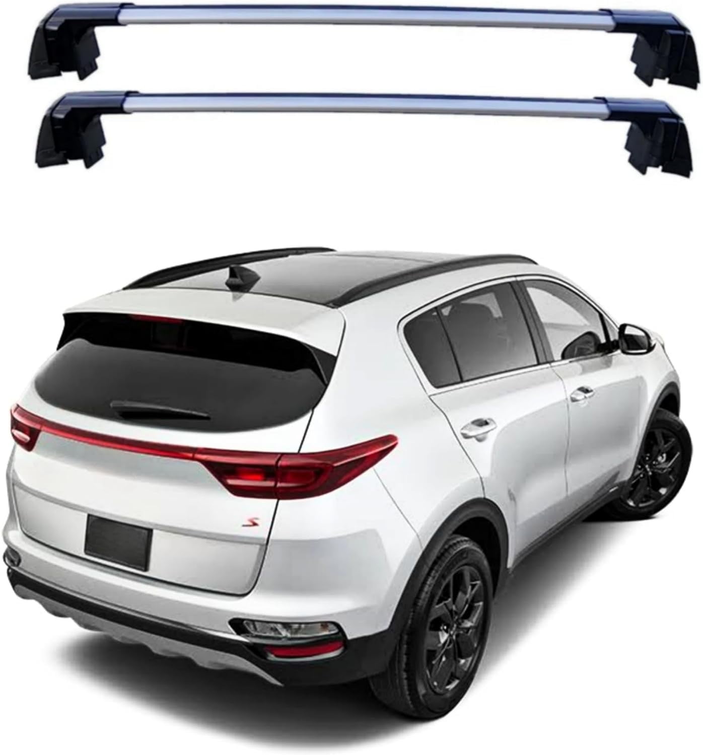 ROKIOTOEX Coyote Roof Rack Crossbars for 2023-2025 Sportage Silver ...
