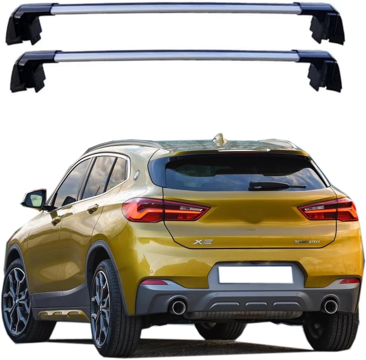 ROKIOTOEX Coyote Roof Rack Crossbars Fit for 2018-2023 BM-W X2 Flush ...