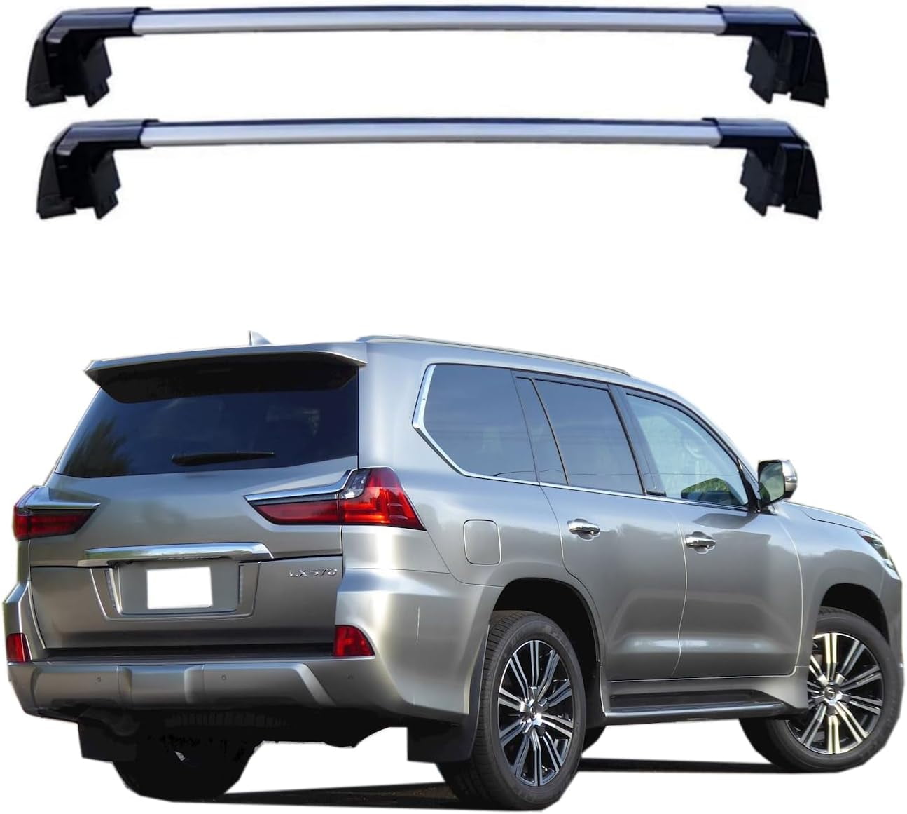 ROKIOTOEX Coyote Roof Rack Crossbars Fits 2016-2021 LX570 LX 570 Flush ...