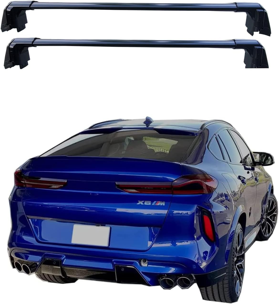ROKIOTOEX Coyote Roof Rack Crossbars Fits 2020-2024 BM-W X6 M, X6 Flush ...