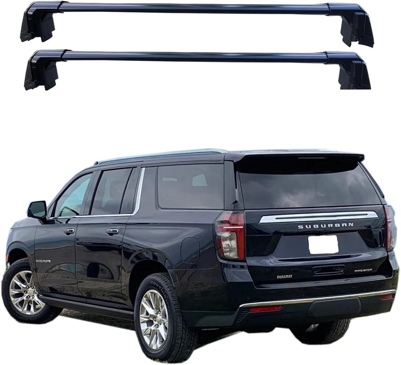 ROKIOTOEX Coyote Roof Rack Crossbars Fits 2021-2025 Chevrolet Suburban ...