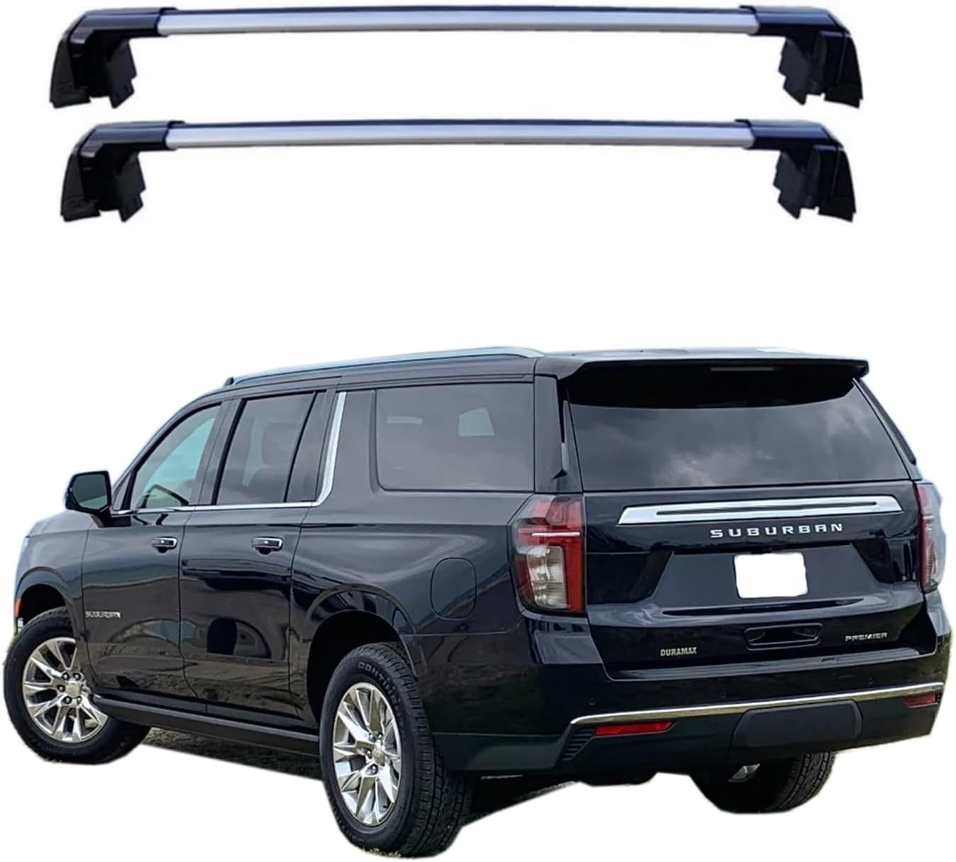 ROKIOTOEX Coyote Roof Rack Crossbars Fits 2021-2025 Chevrolet Suburban ...