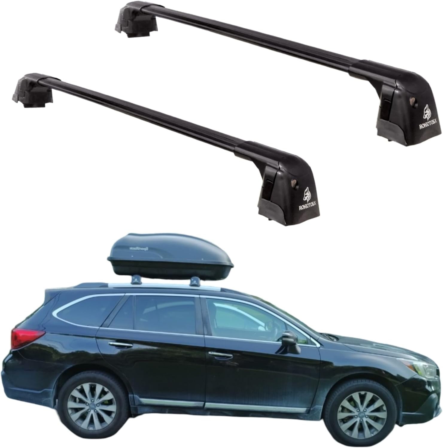 ROKIOTOEX Crossbars for 2015-2019 Subaru Outback, Rooftop Cargo Box ...