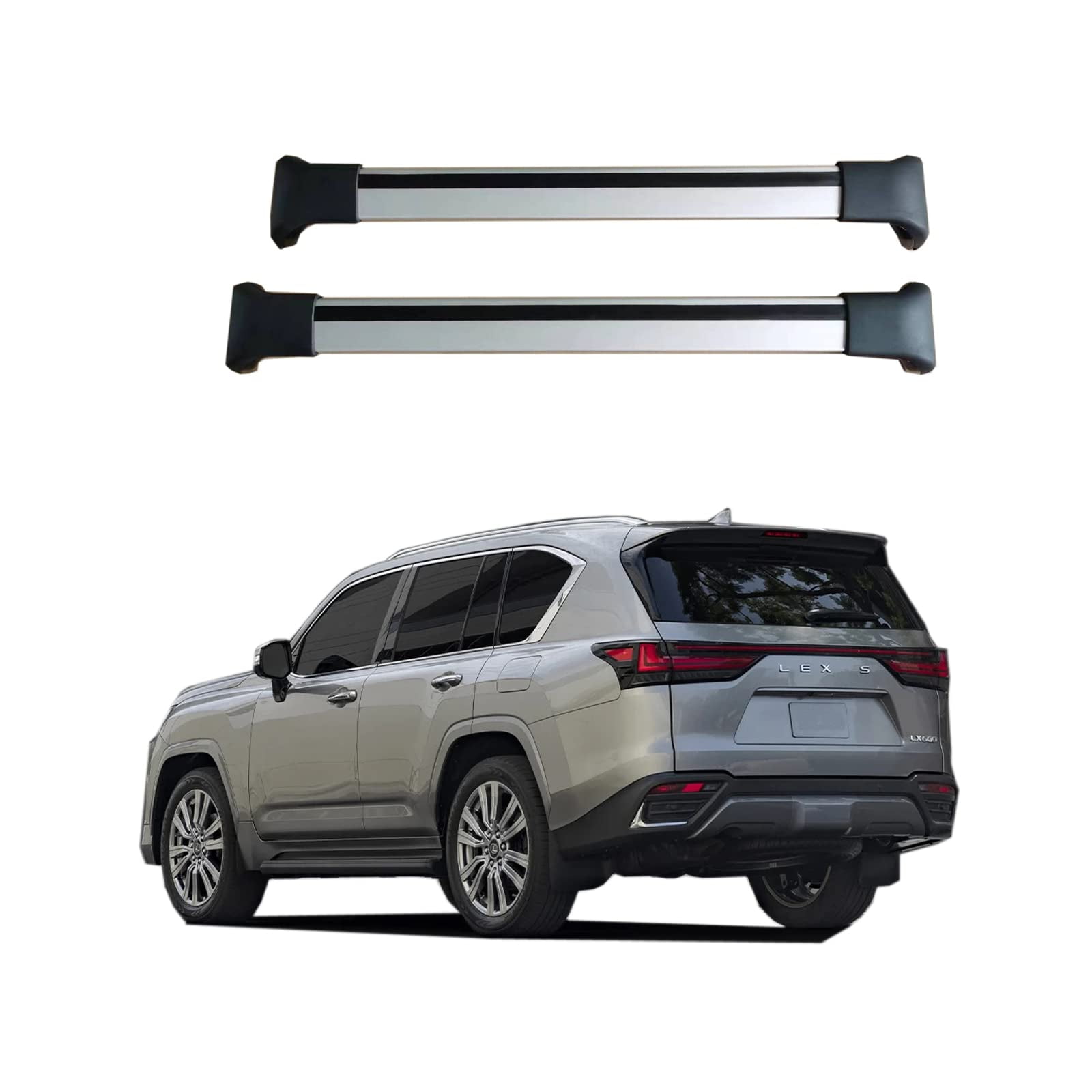 ROKIOTOEX Roof Rack Crossbars Fits Lexus 2021 - 2023 LX600 LX 600 Flush ...