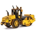 ROKR 3D Jigsaw Puzzle 204 Pieces Road Roller Engineering Vehicle Diy Wooden Kit Gifts for Girls ...