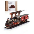 ROKR 3D Wooden Puzzle Steam Journey Train Vintage Car Model Kit Toy Xmas Gift for Boys/Girls ...