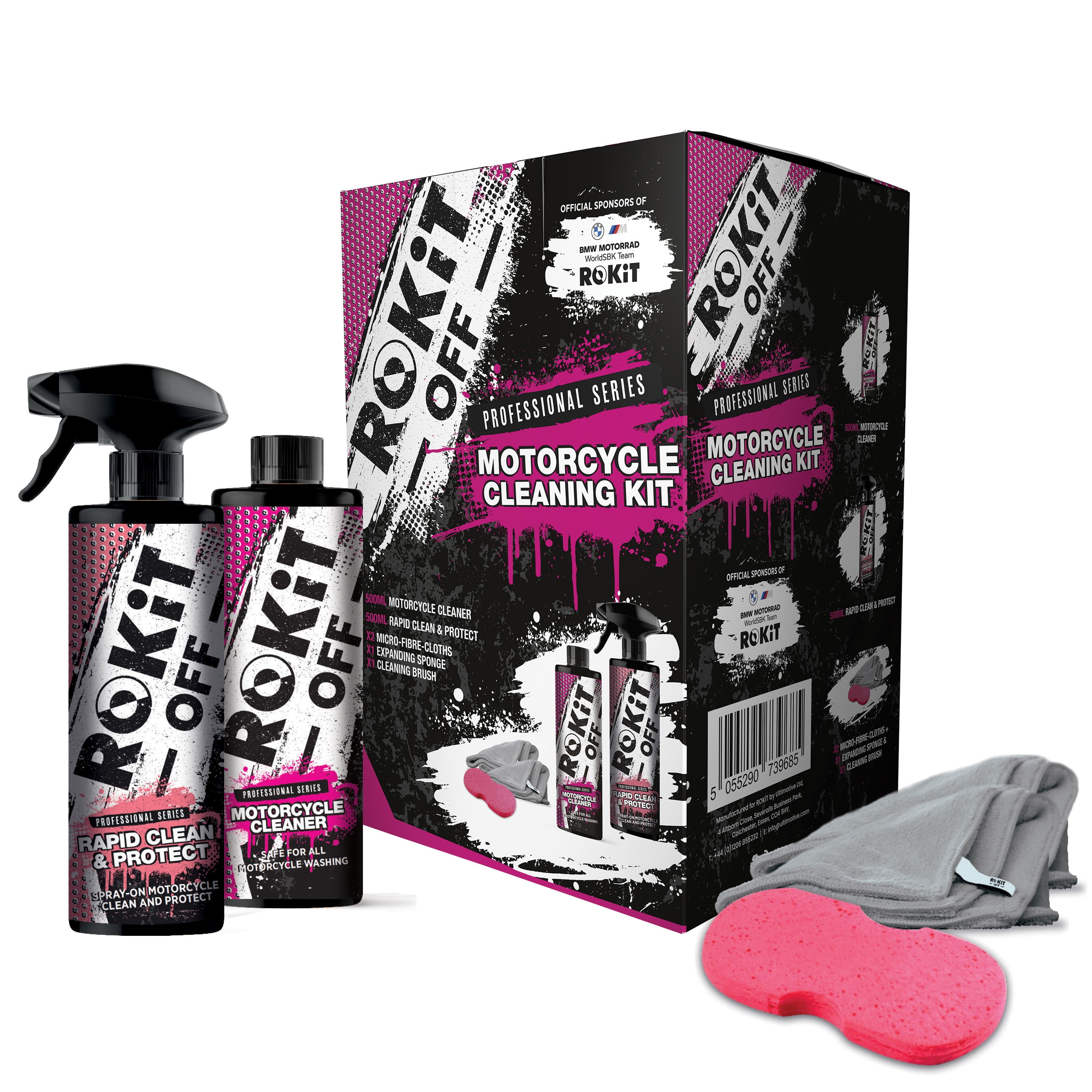 ROKiT-OFF Motorcycle Cleaning Kit || Value pack to clean and protect your motorcycle. - Walmart.com