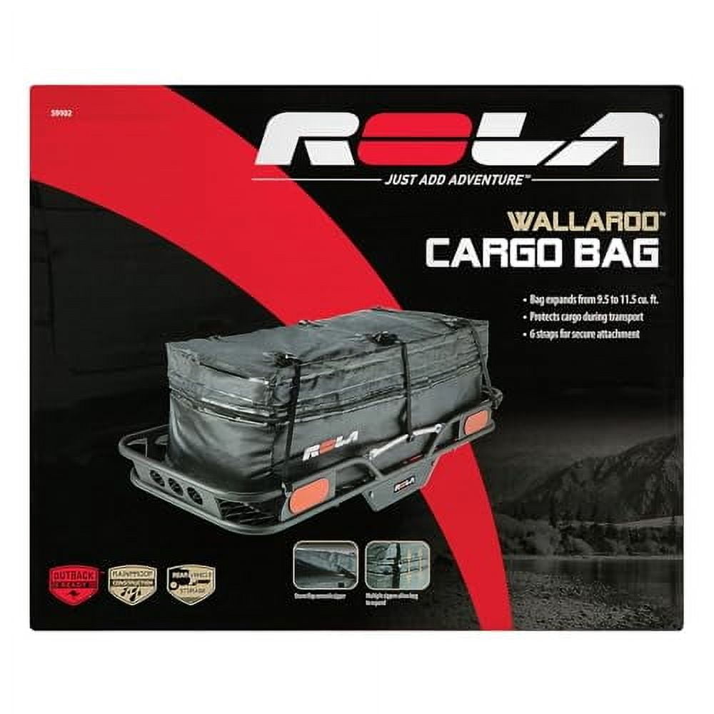 ROLA 59102 Wallaroo Cargo Bag, Rainproof, Expandable Hitch Tray Carrier ...