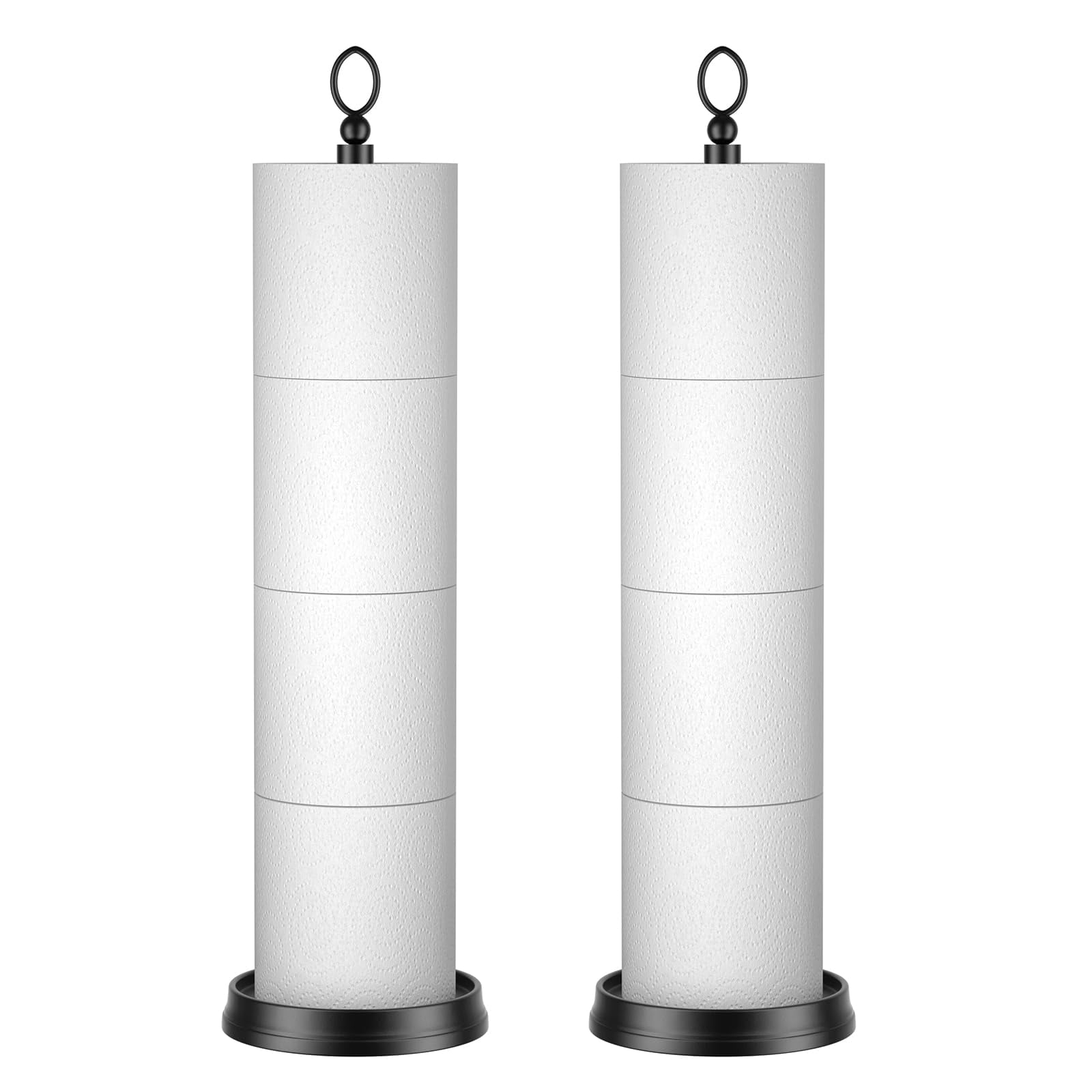 ROLABAM Toilet Paper Holder Stand with Reserve Function, Free Standing ...