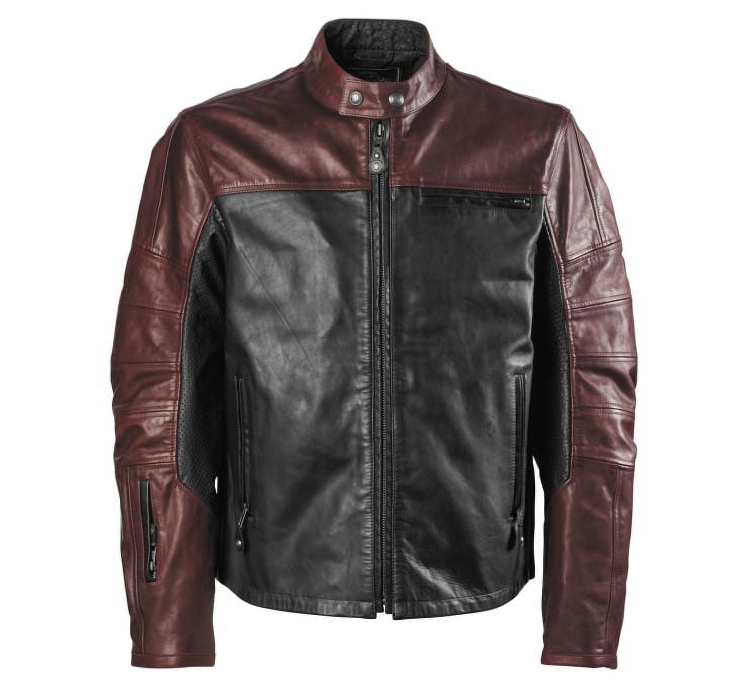 ROLAND SANDS DESIGNS APPAREL Ronin Leather Jacket Black/Oxblood 2XL ...
